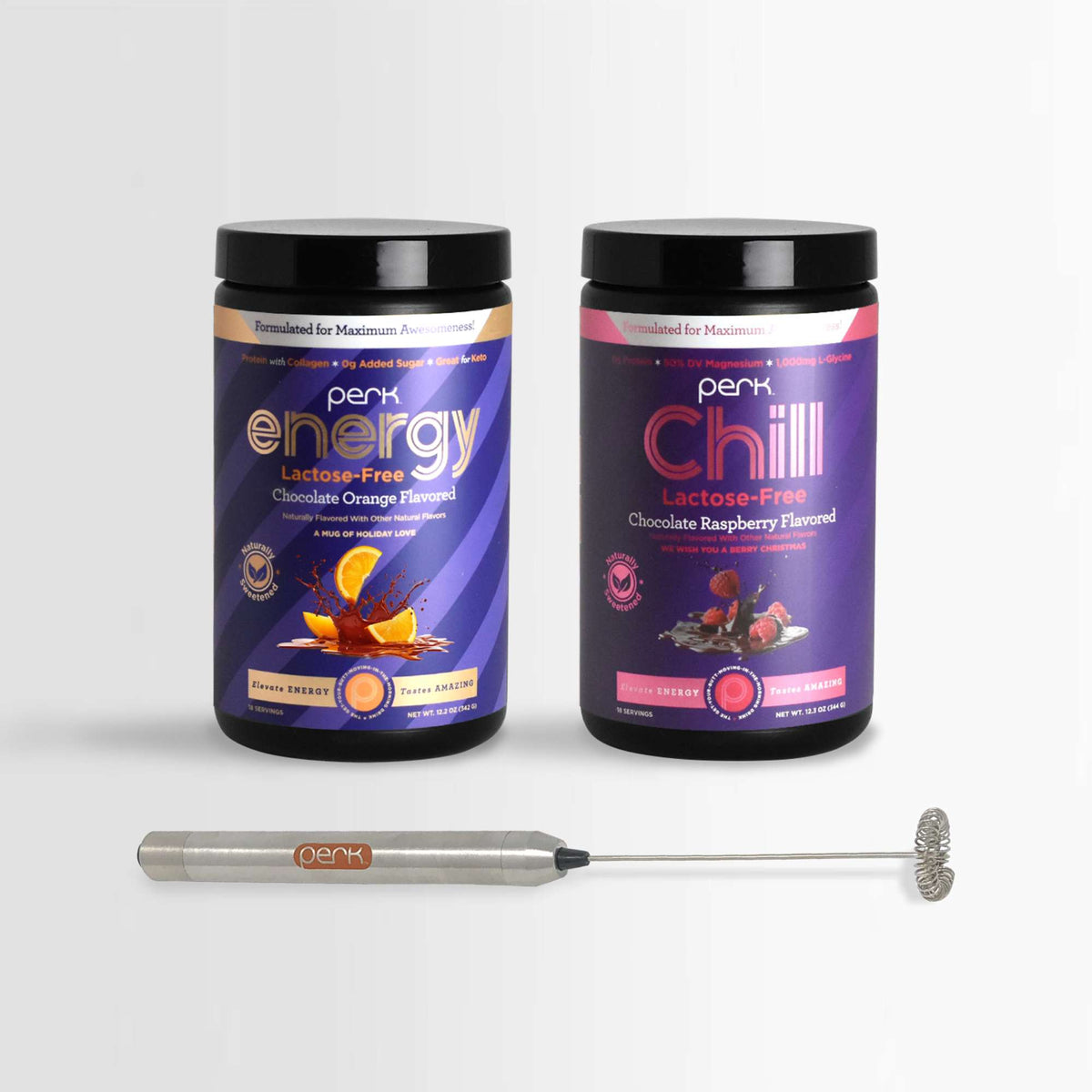 2024 Holiday Bundle — Naturally Sweetened Lactose Free – Perk Energy