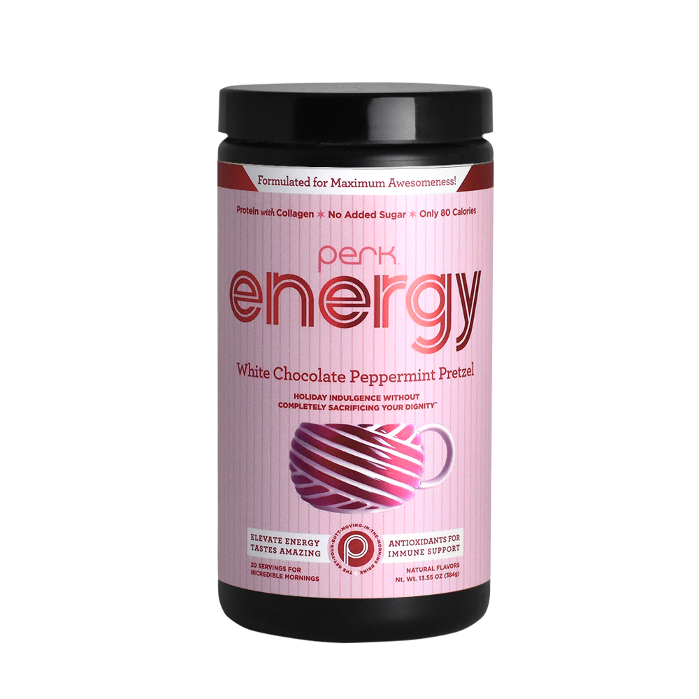Energy White Chocolate Peppermint Pretzel – Perk Energy