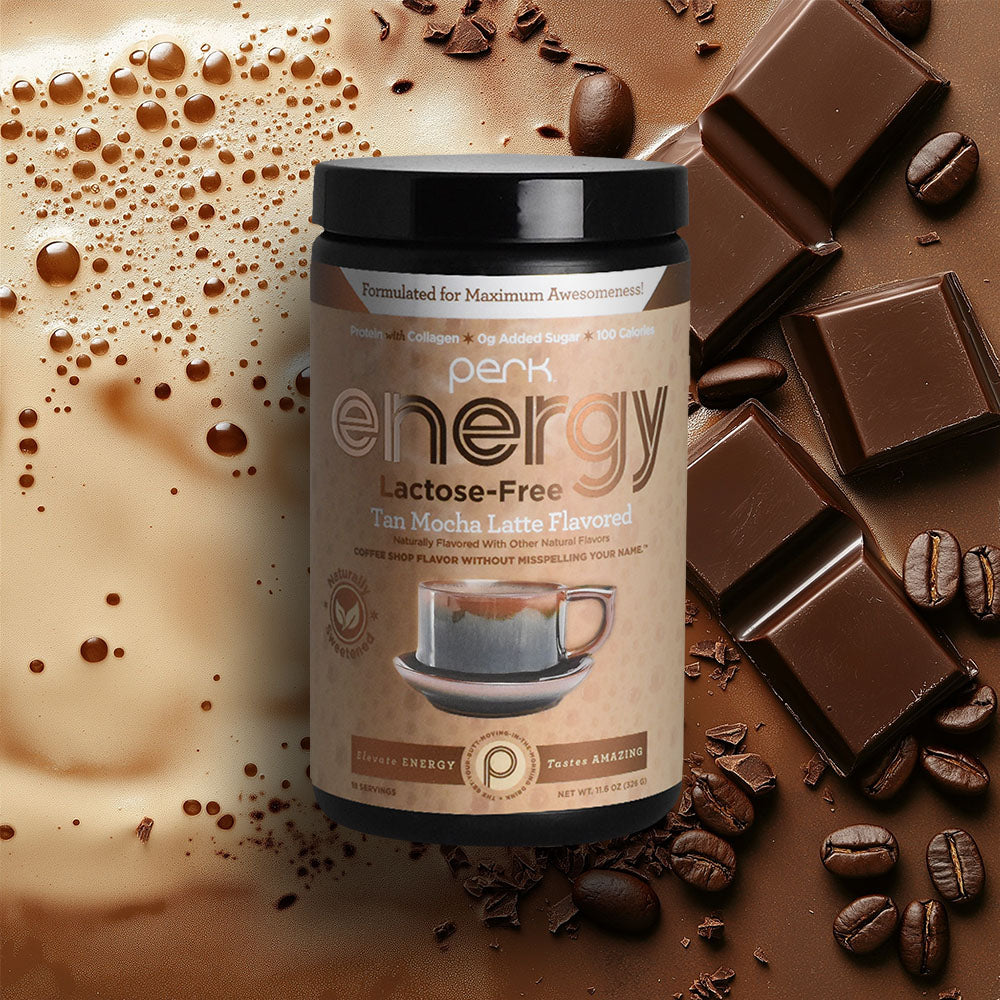 Energy Naturally Sweetened Lactose Free Tan Mocha Latte – Perk Energy