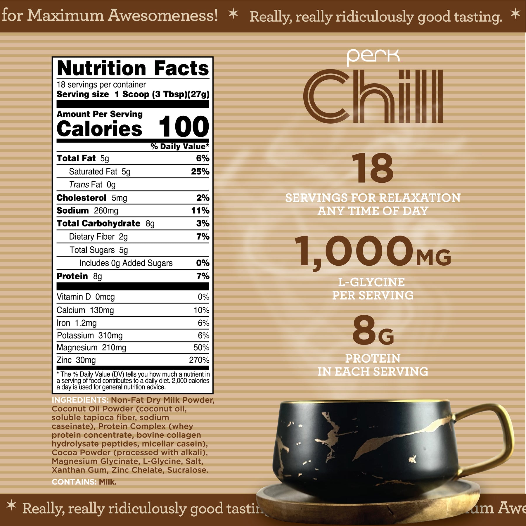 Chill Original Dutch Hot Cocoa (18 Servings) – Perk Energy