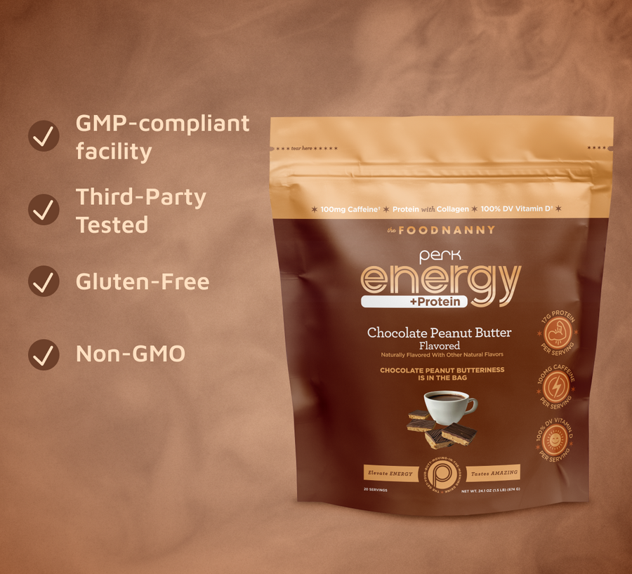 Energy + Extra Protein Chocolate Peanut Butter – Perk Energy