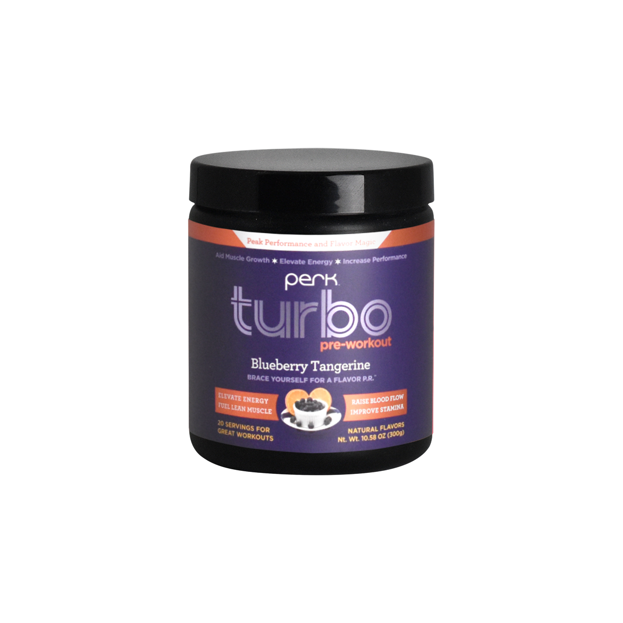 Turbo Pre-workout Blueberry Tangerine – Perk Energy